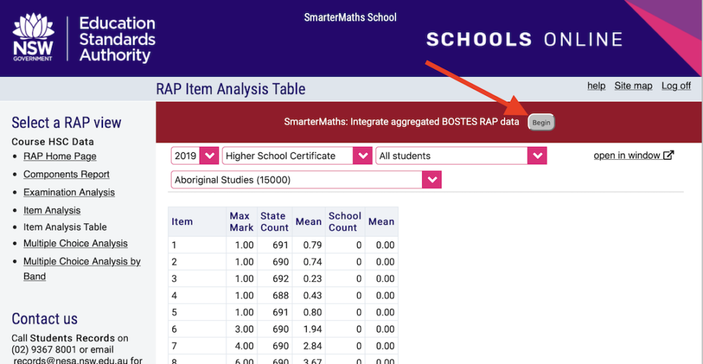 SmarterEd HSC RAP data integration